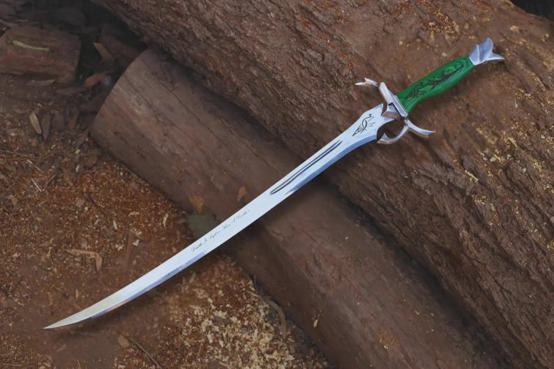 Handmade Wheel of Time Heron Mark Sword With Scabbard | Full Tang Steel ...