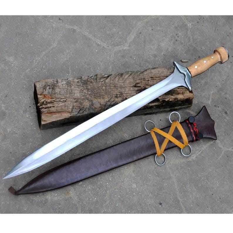 GREEK XIPHOS/ 21 Inches Long Blade Hand Forged Historical Sword/leaf ...