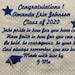 Custom Embroidered Graduation Quilt Label With Stars and Graduation Hat ...