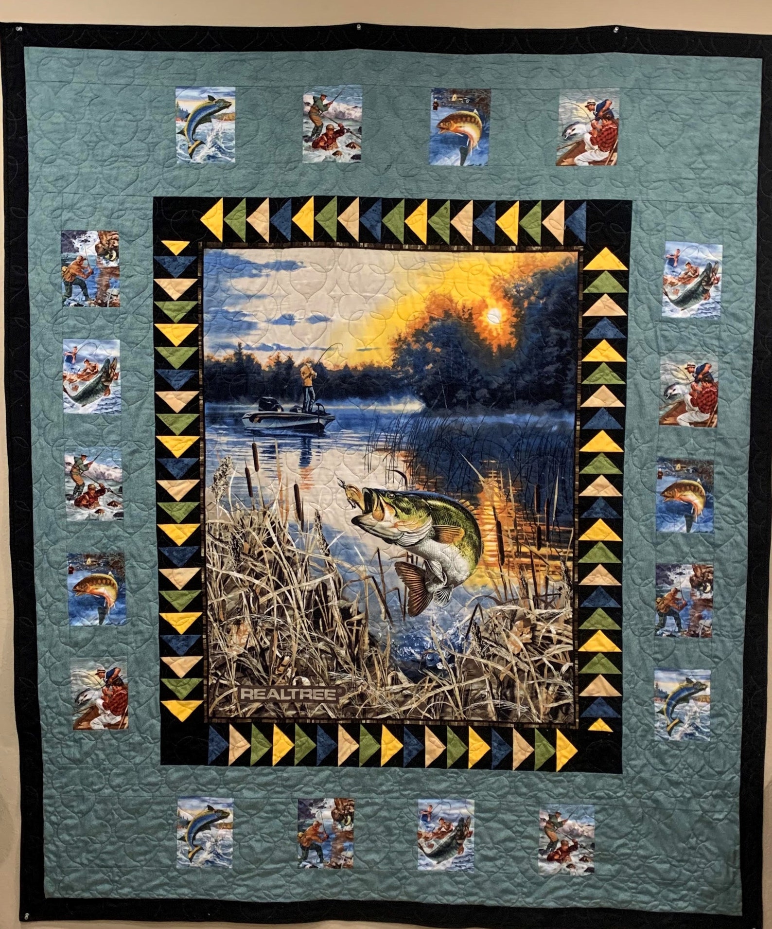 Duck Hunting or Fishing Quilt With Large Realtree Geese Panel - Etsy