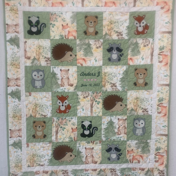 Woodland Quilt - Etsy