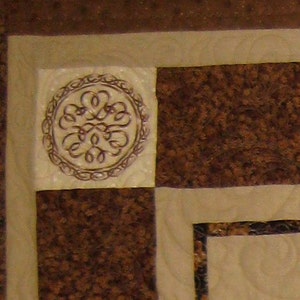 Quilt: Bargello "infinity" Lap Quilt in Browns and Beiges - Etsy