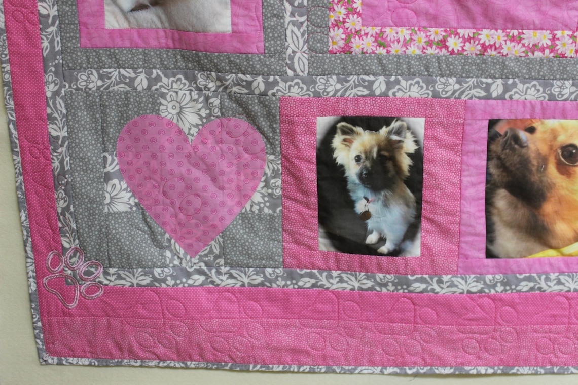 Photo Memory Quilt For Dog Lovers | Etsy