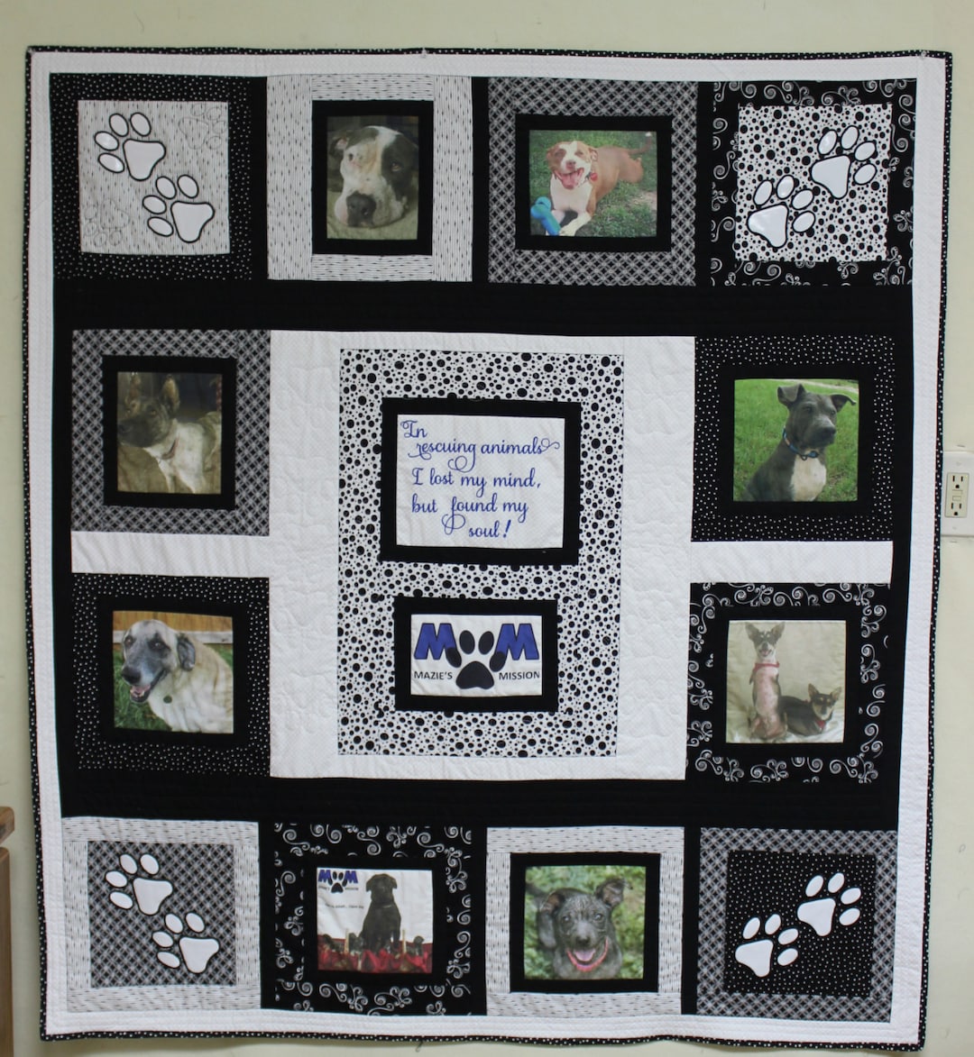 Photo Memory Quilt for Dog Lovers - Etsy