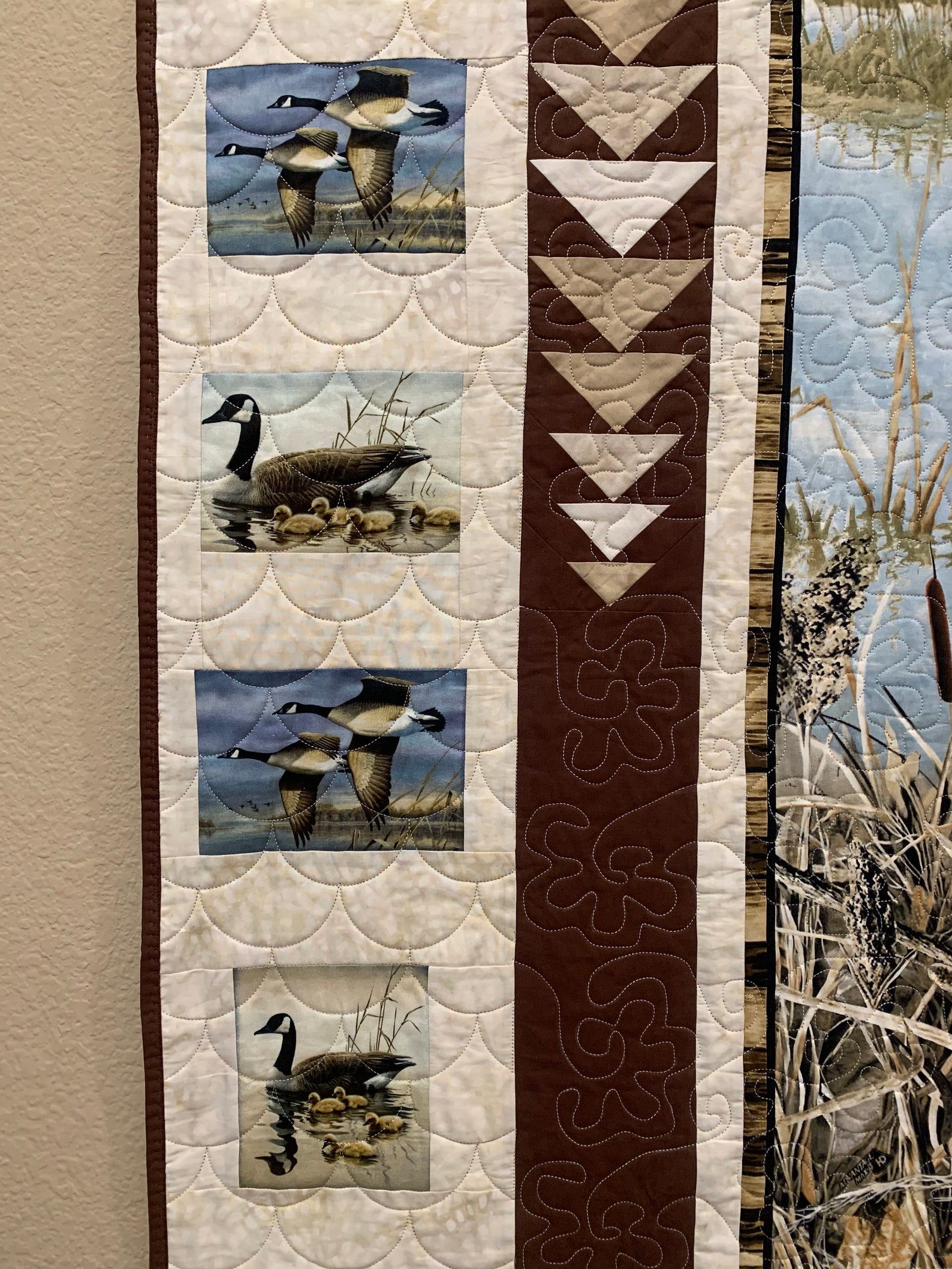 Duck Hunting or Fishing Quilt With Large Realtree Geese Panel - Etsy