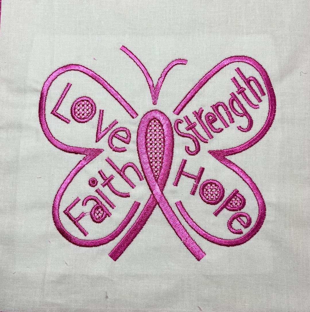 Embroidered Cancer Sayings Quilt Blocks - Etsy