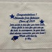 Custom Embroidered Graduation Quilt Label With Stars and Graduation Hat ...