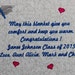 Large Quilt Label: Custom Embroidered Label About With Graduation Theme ...