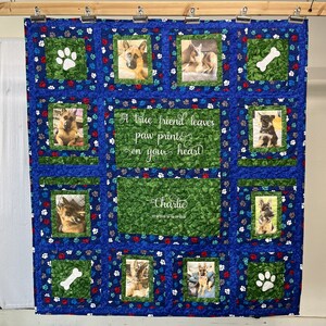 Photo Memory Quilt for Dog Lovers - Etsy