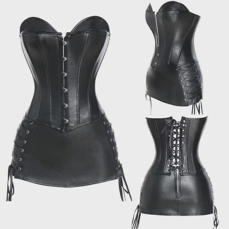 Leather Bustier - Etsy