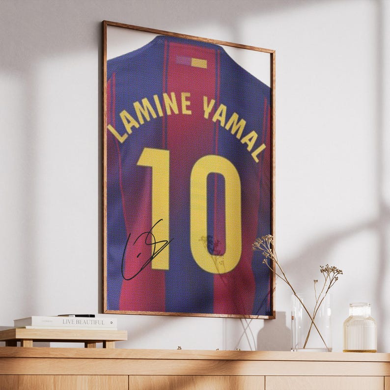Lamine Yamal Number 10 Poster, Soccer Gifts, Sports Poster, Soccer ...