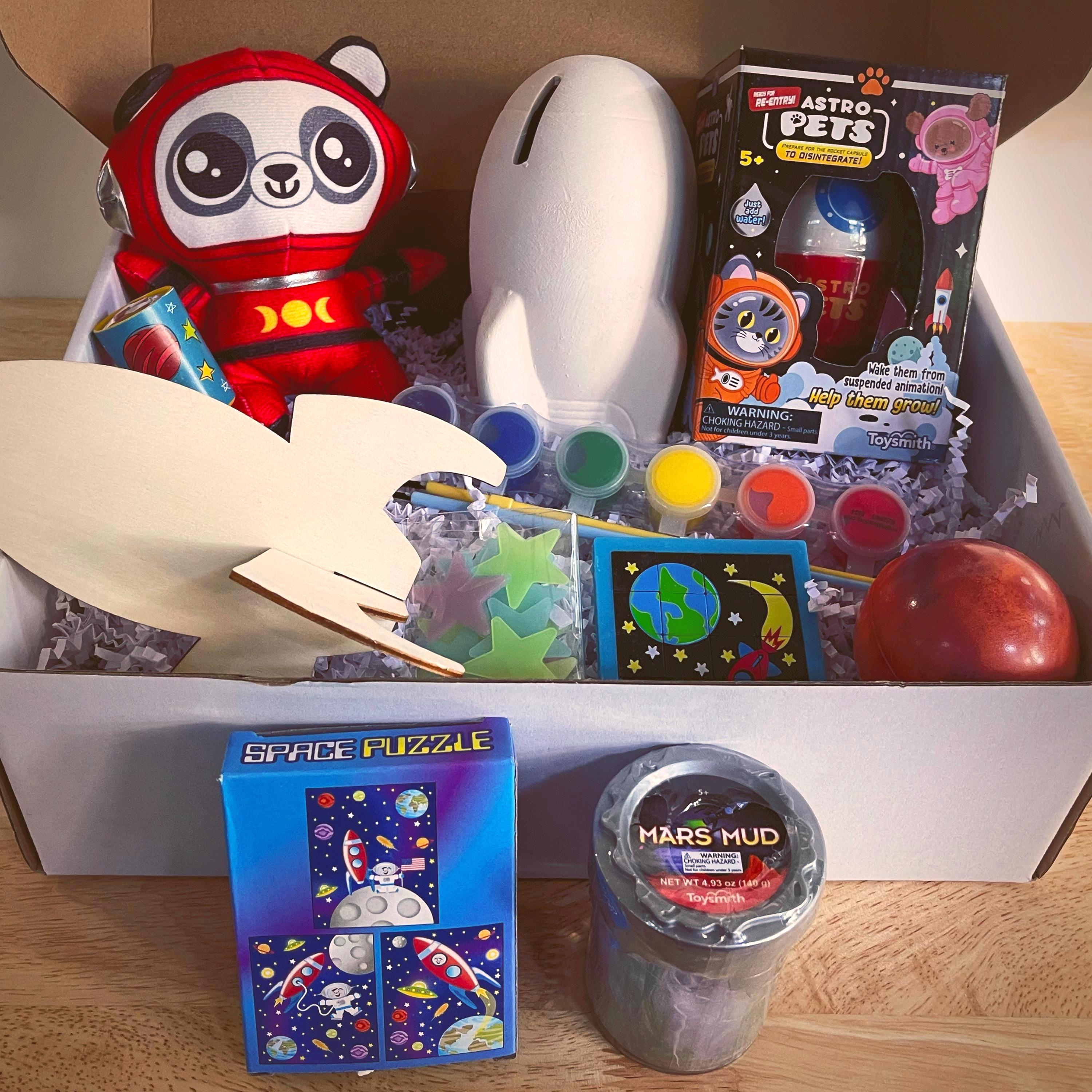 Outer Space Gift Box: STEM Toys, Puzzle, Slime & Astronaut Plush - Etsy