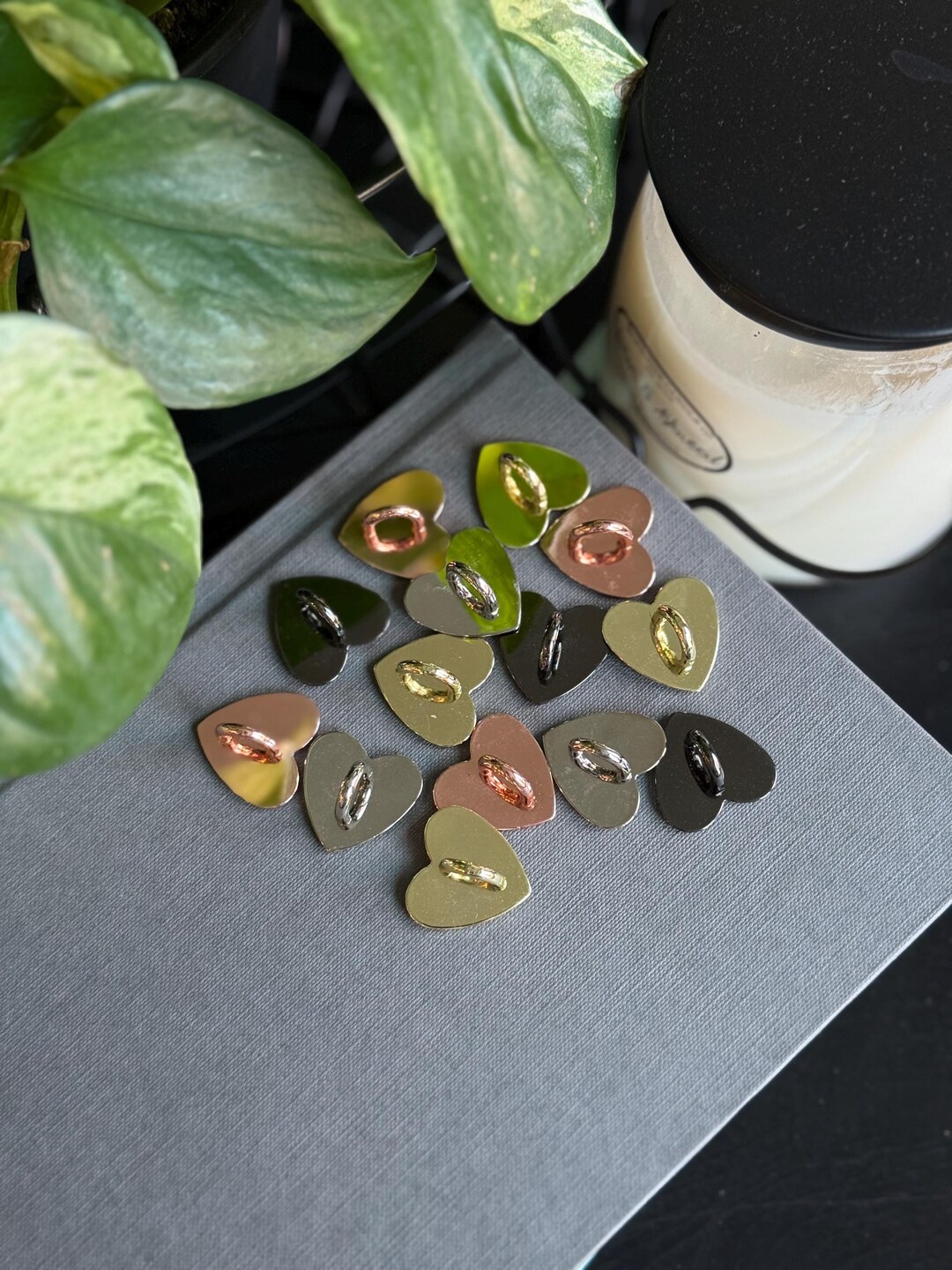 Metallic Metal Adhesive Chain Loop - Etsy