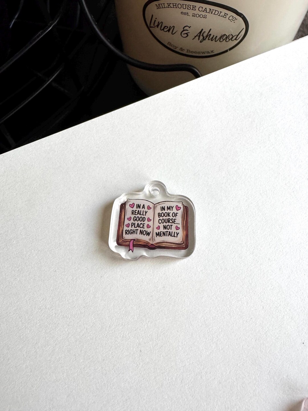 In My Book Acrylic Dust Plug: Ereader Charm Accessories | Charm ...