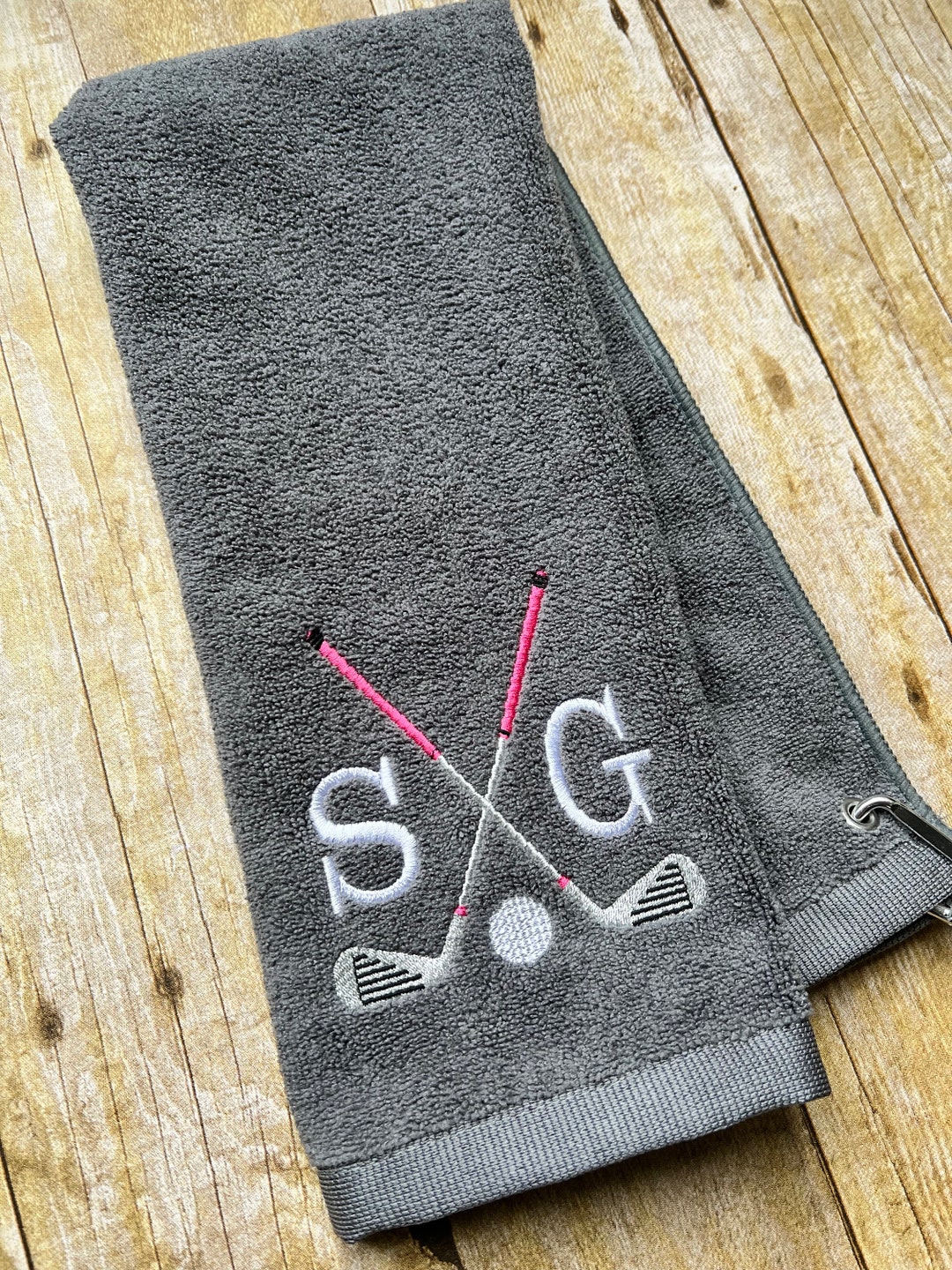 Personalized Golf Towel, Christmas Gift for Golf Lovers, Embroidered ...
