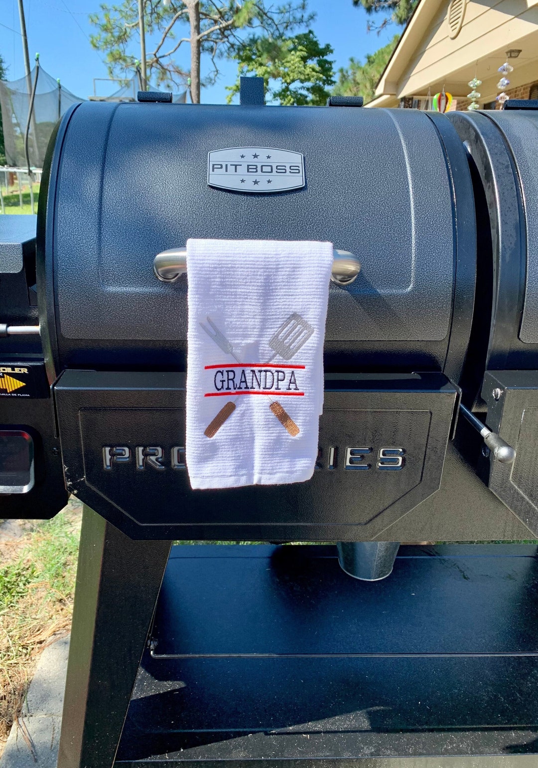 Personalized BBQ Grill Towel, Gift for Dad or Grilling Lover, Birthday ...