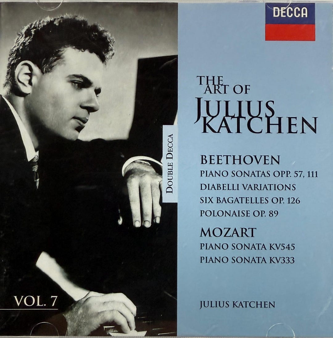 The Art of Julius Katchen Vol. 7, Beethoven, Mozart, Decca (2 X Audio ...