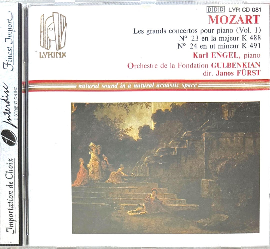 Mozart Piano Concerto Vol. 1, Engel, Furst, Lyrinx ( Audio CD) - Etsy