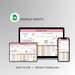 Assignment Tracker Google Sheets Digital Student Planner Spreadsheet ...