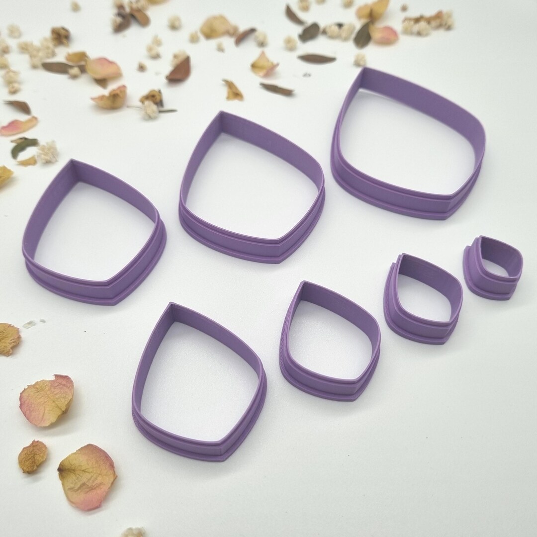 Irregular Teardrop Polymer Clay Cutters, Polymer Clay Earrings Maker ...