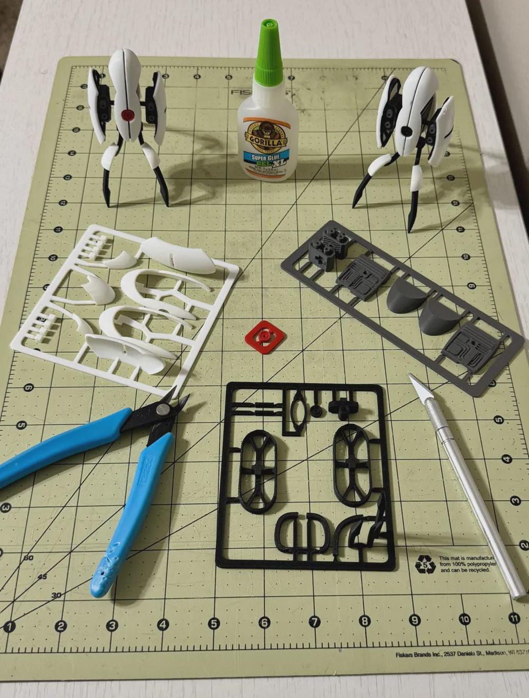 Portal Sentry Turret Kit Card, DIY 3D Model Assembly Kit, Gamer Desk ...