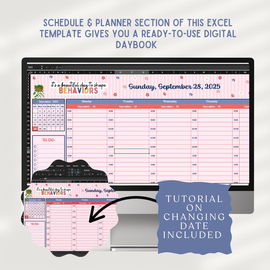 Berry Organized Excel Caseload Tracker | School Counselor Planner ...