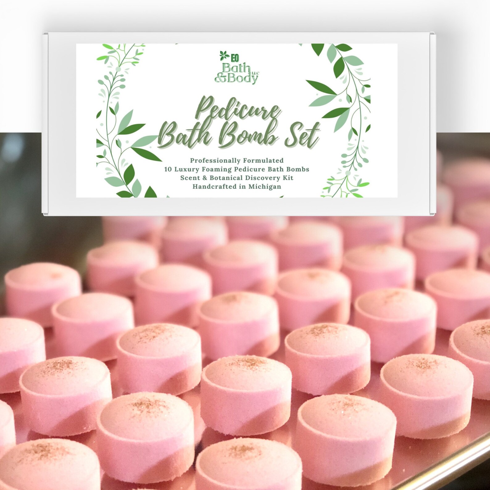 Pedicure Foaming Bath Bombs Gift Box 10 Piece Set Gift for - Etsy