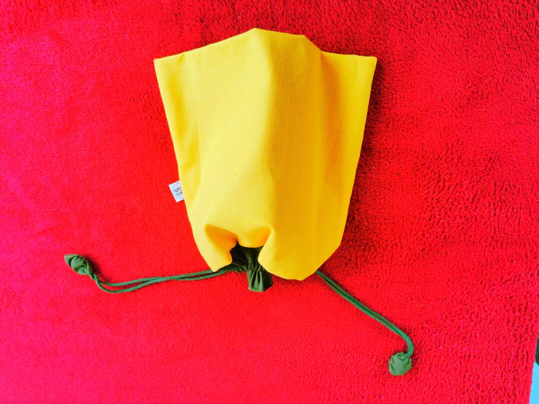 Grand Pochon Jaune, Bords Verts - Etsy