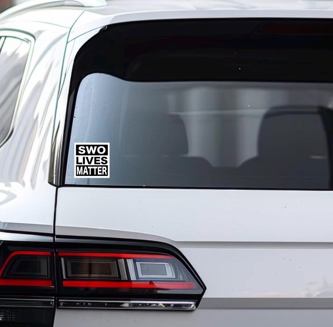 SWO Lives Matter Vinyl Window Decal Sticker Bold Block Typography ...