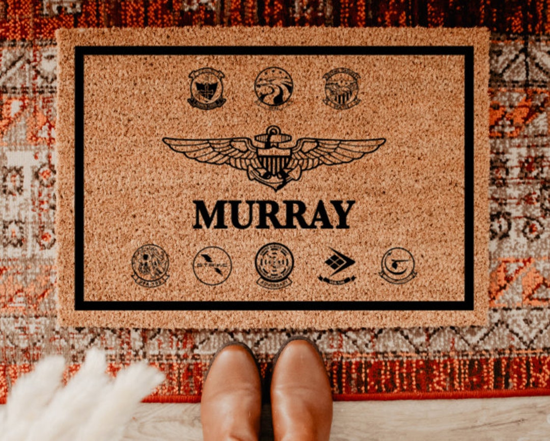 Custom Squadrons Door Mat Custom Door Mat, Last Name Doormat ...