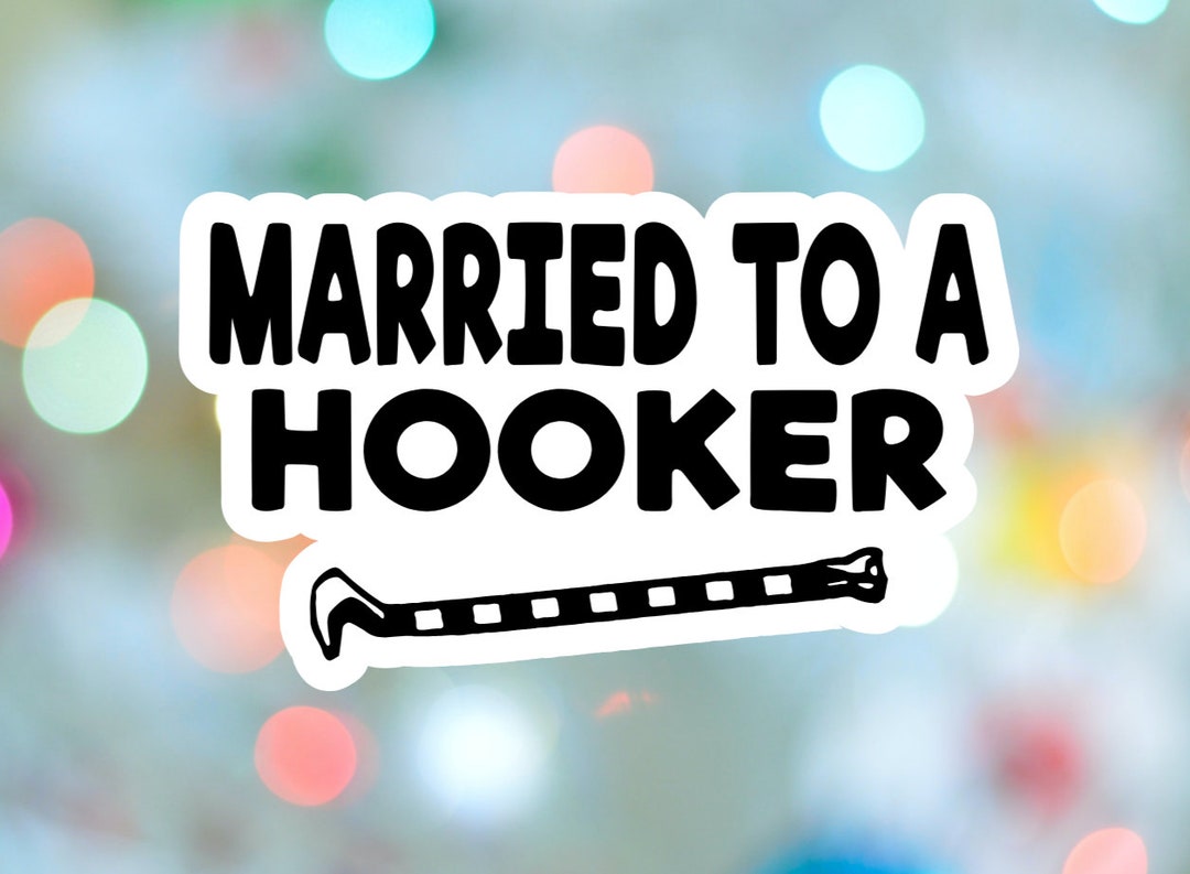 Married to a Hooker Sticker Military Spouse Gift Naval Aviation Fly ...