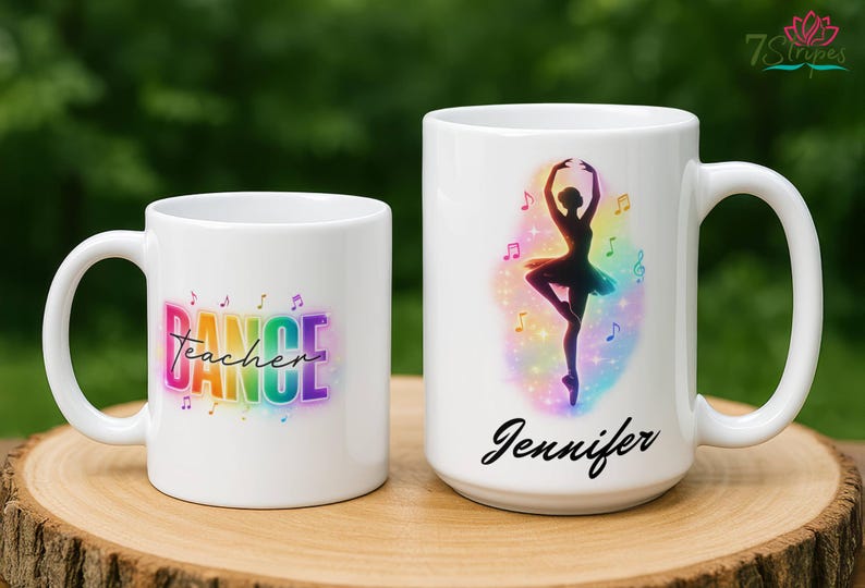 Personalized Dance Teacher Mug, Custom Ballerina Name Cup, Ballet Lover ...