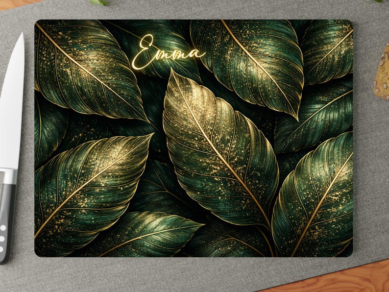 Personalized Glass Cutting Board Custom Name Kitchen Gift for Mom ...