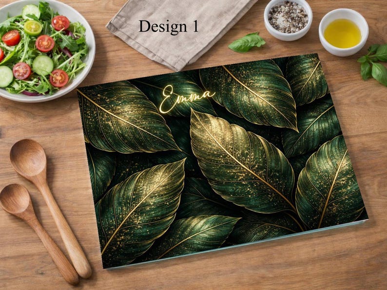 Personalized Glass Cutting Board Custom Name Kitchen Gift for Mom ...