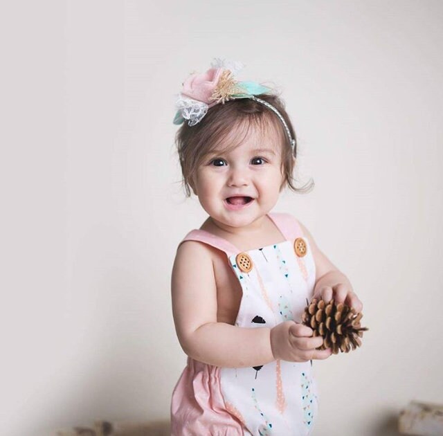 Feather Boho Bohemian Baby Girl Bubble Romper Bodysuit | Etsy