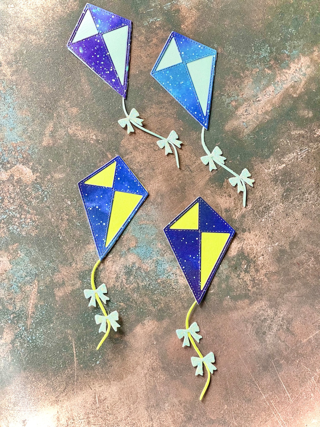 Paper Kites Die Cuts, Galaxy Paper, Card Making, Scrapbooking, Gift ...