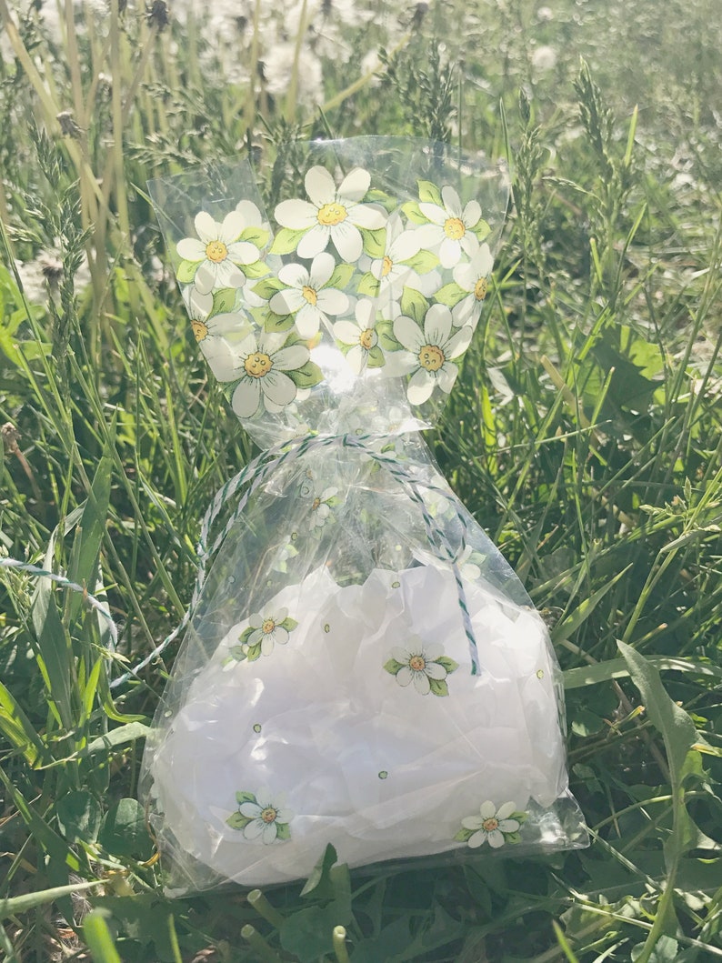 Daisy Cellophane Bag Spring Flowers Wedding Favor Bags - Etsy
