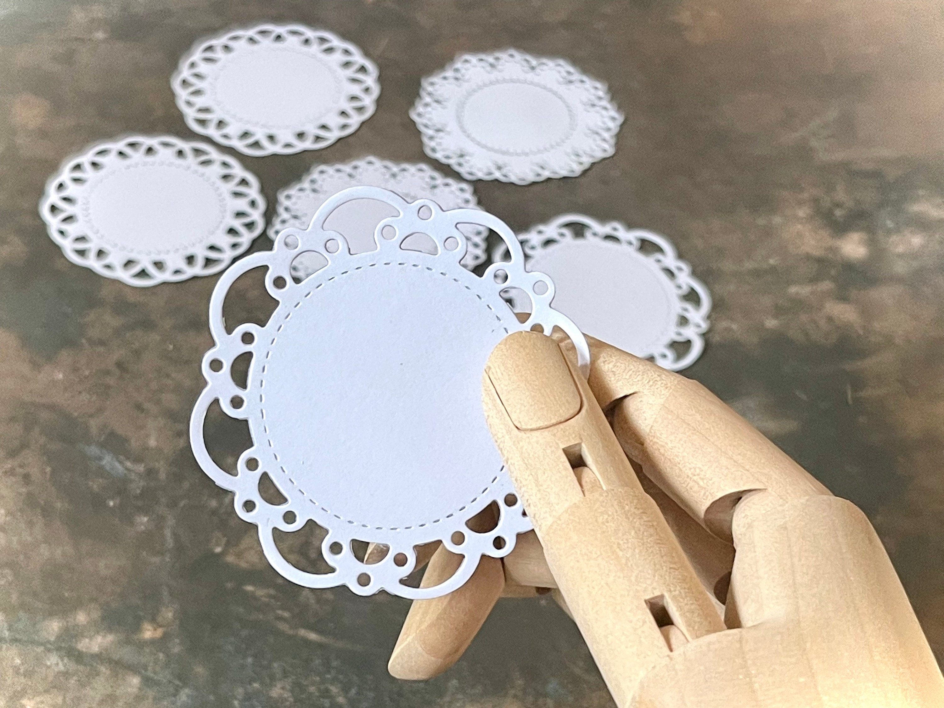 Mini Paper Doilies White, Paper Die Cuts, Junk Journal Supplies ...
