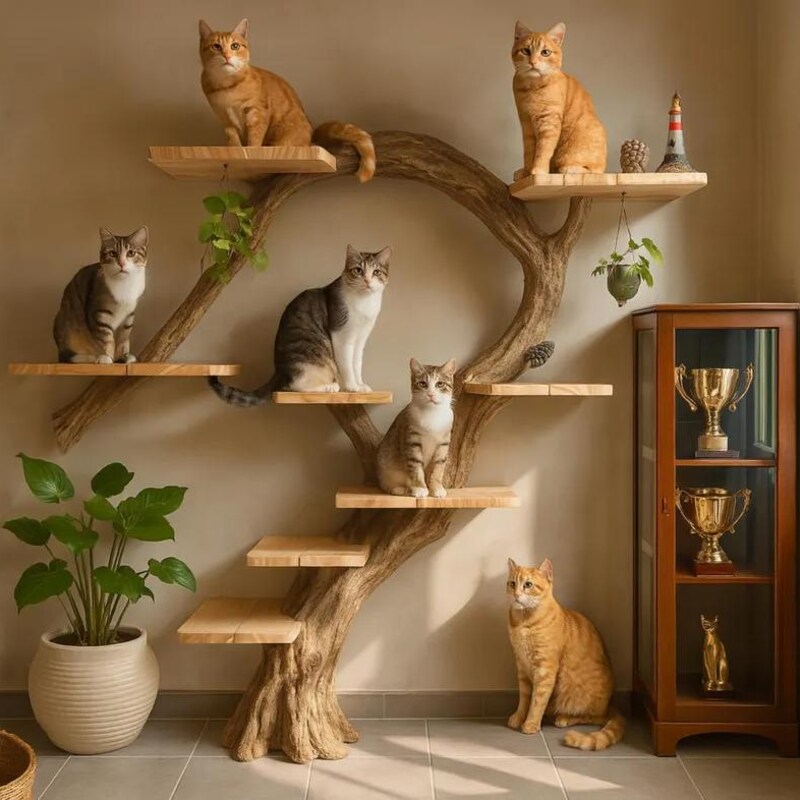 Natural Branch Cat Tree - Etsy