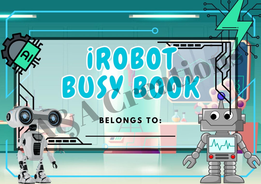 Printable Robot Busy Book | Children's Activity Book | Alphabet ...