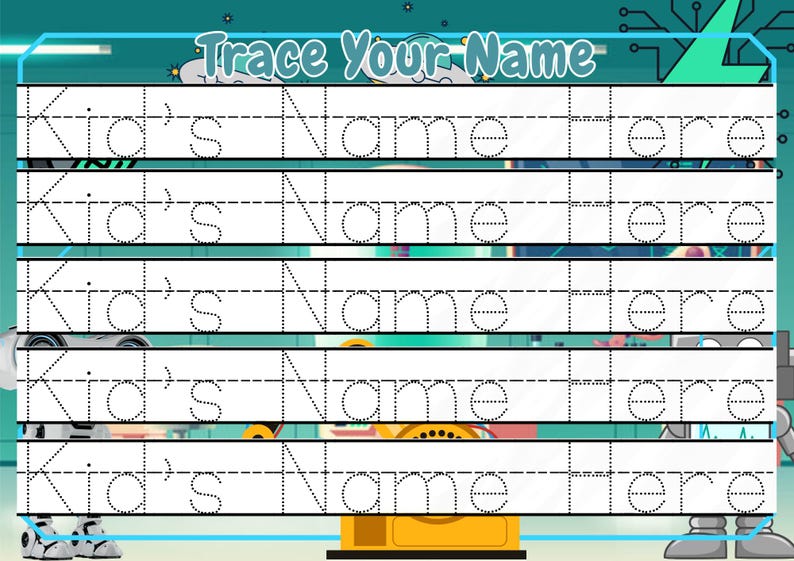 Printable Robot Busy Book | Children's Activity Book | Alphabet ...