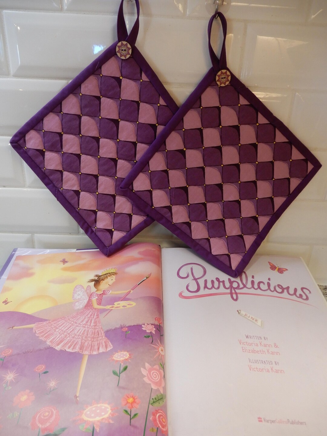 Handcrafted Purplicious Pot Holder - Etsy