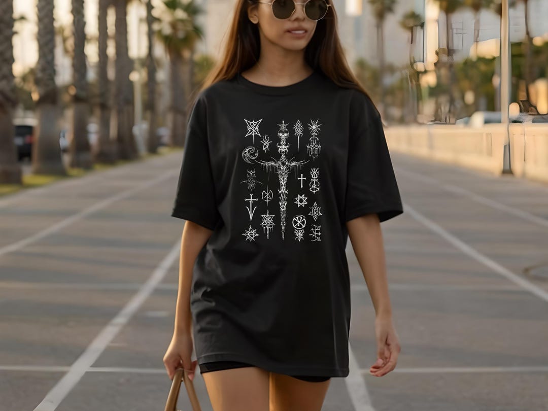 Cybersigilism Shirt, Digital Occult Design Shirt, Witchy Graphic T ...