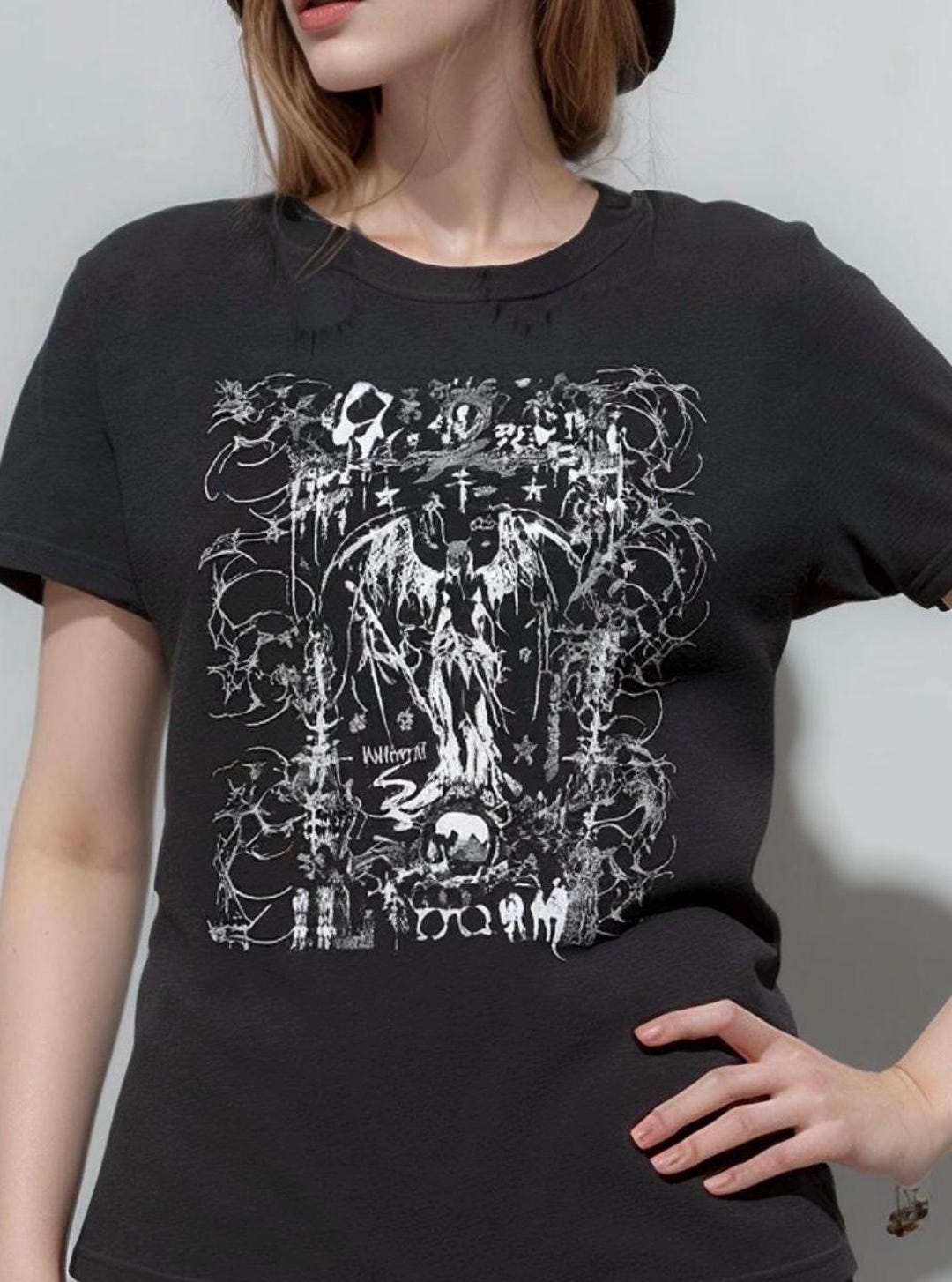 Cyber Sigilismtee, Dark Fantasy Gifted, Gothic Tshirt, Cyber Sigilism ...