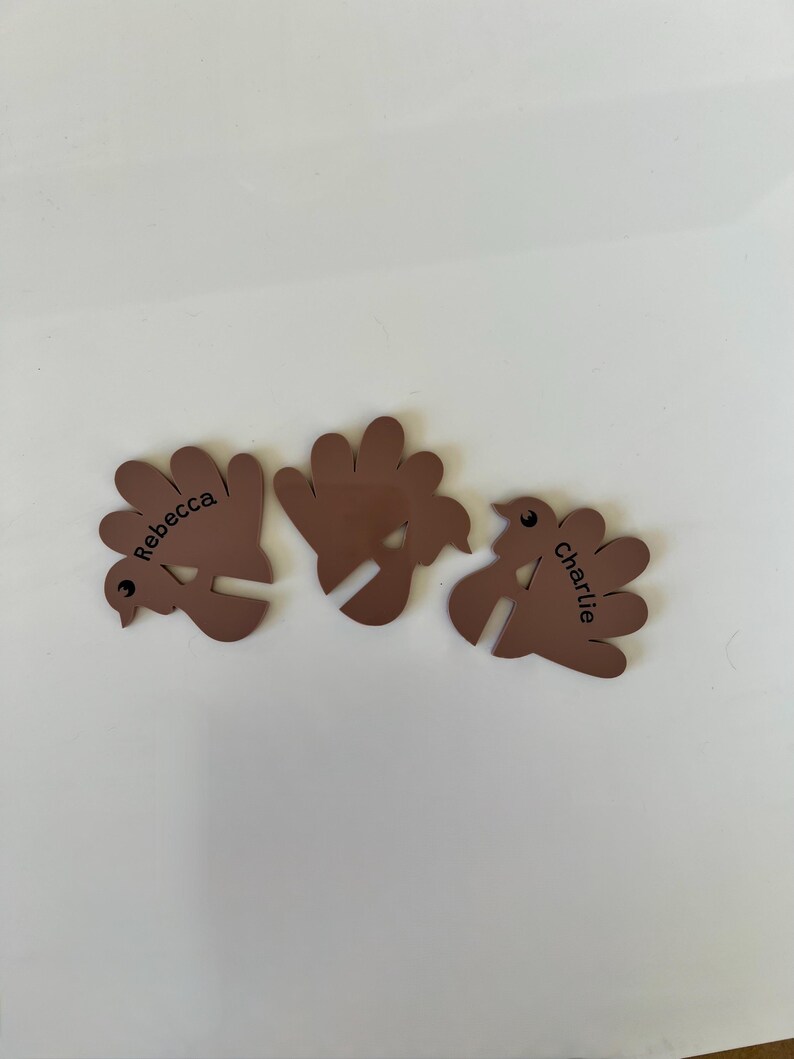 Thanksgiving Turkey Drink Markers Personalized Place Cards for Glasses ...