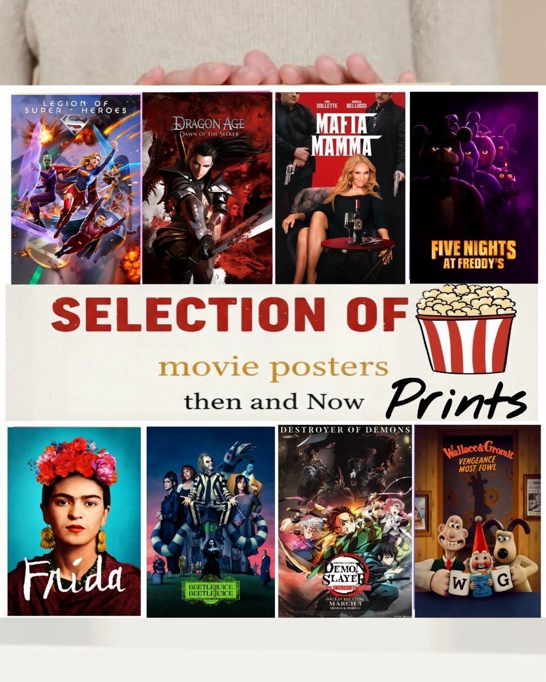 Movie Posters Then & Now Prints - A4/A3 Glossy/matte | Custom Poster ...