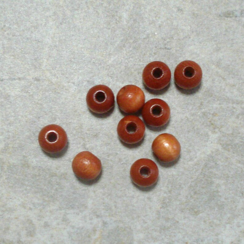 160 5mm ROUND Wood Beads Wooden TAN - Etsy