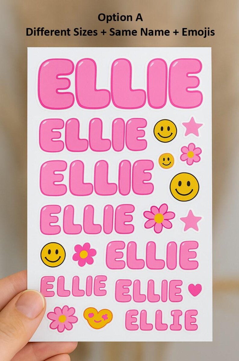 Custom Stickers - as Seen Designs or Custom Upload - Personalized Name ...