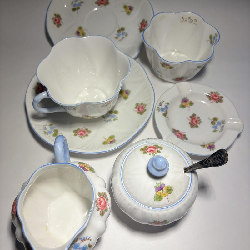 Shelley Bone China Pansy - Etsy