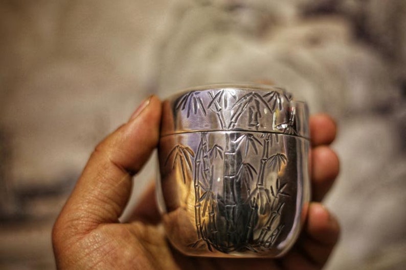 Handmade Tea Can 999 Silver Japanese Style Herbal Tea | Etsy